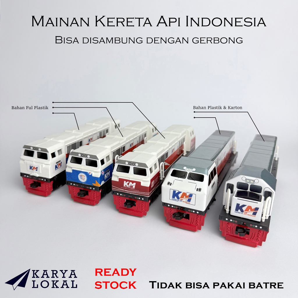 Jual Mainan Kereta Api Indonesia Lokomotif Gerbong Kereta Api | Shopee Indonesia