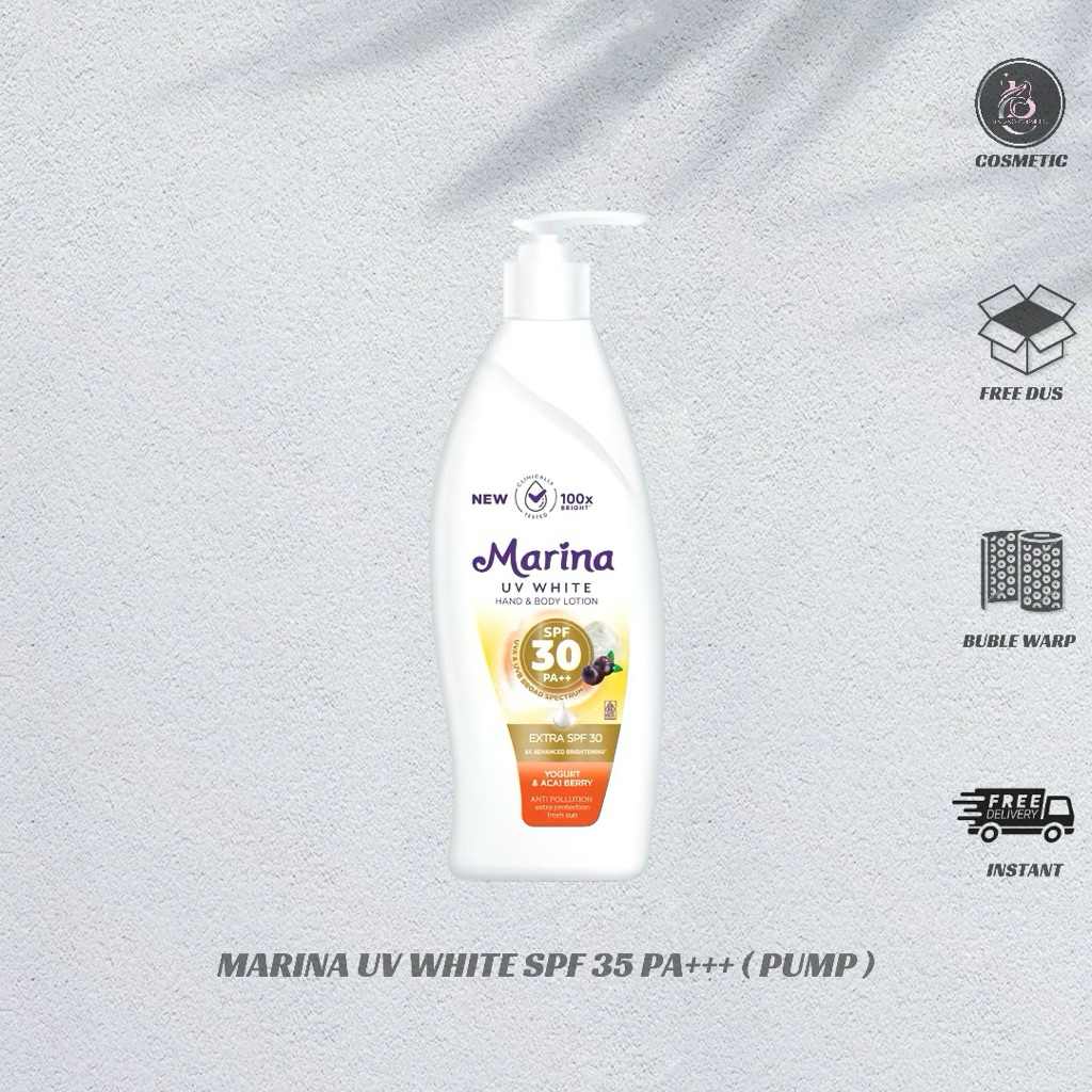 Jual Marina UV White Hand & Body Lotion SPF 35 PA++ 350ml , Anti ...