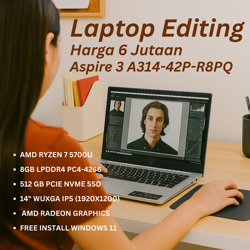 Jual Laptop Editing, Performa Tanpa Batas, Harga 6 Jutaan - AMD Ryzen 7 ...