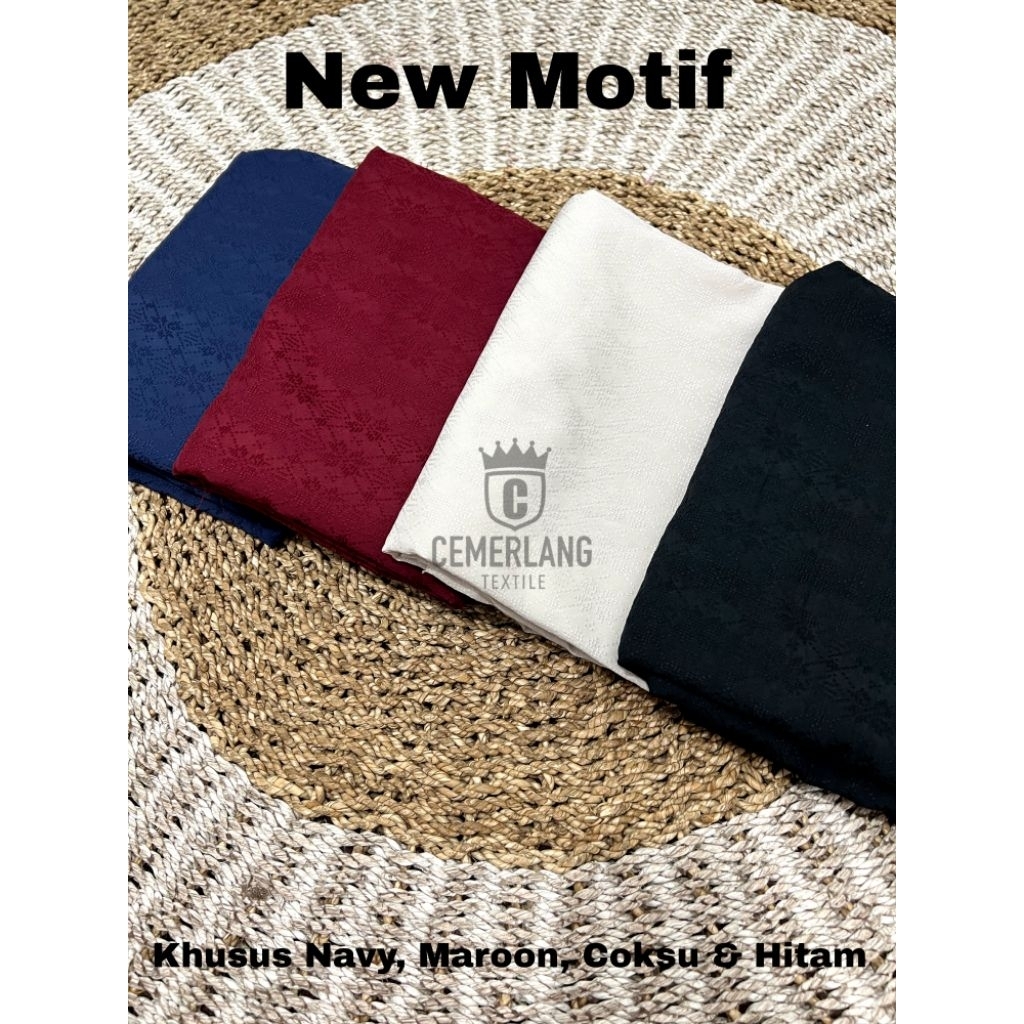 Jual Bahan Kain Katun Batik Dobby Polos Warna Meteran Premium | Shopee ...