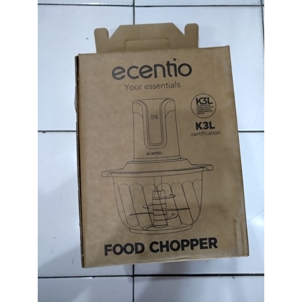 Jual ECENTIO Chopper Blender Kaca Layar LED 2L 6 Mata Pisau Food Grade ...