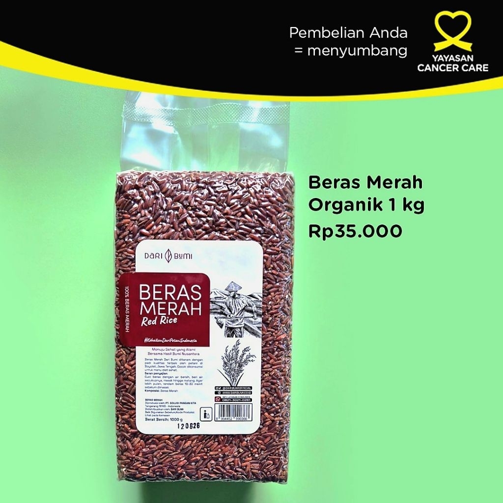Jual Beras Merah Dari Bumi Beras Organik Beras Dari Bumi Pandan Beras ...
