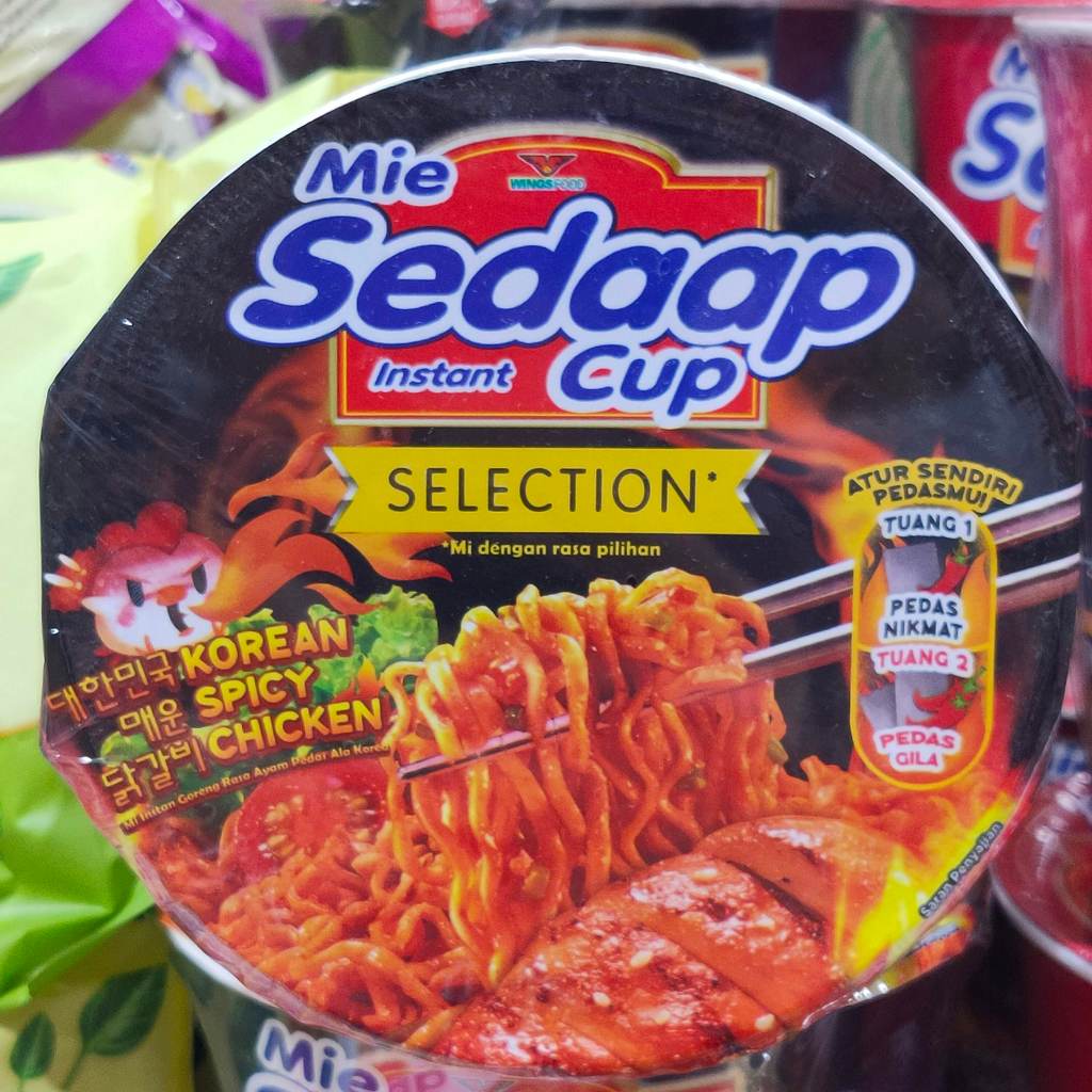 Jual Mie SEDAAP Cup Selection 1karton isi 12pcs rasa Korean Spicy Soup ...
