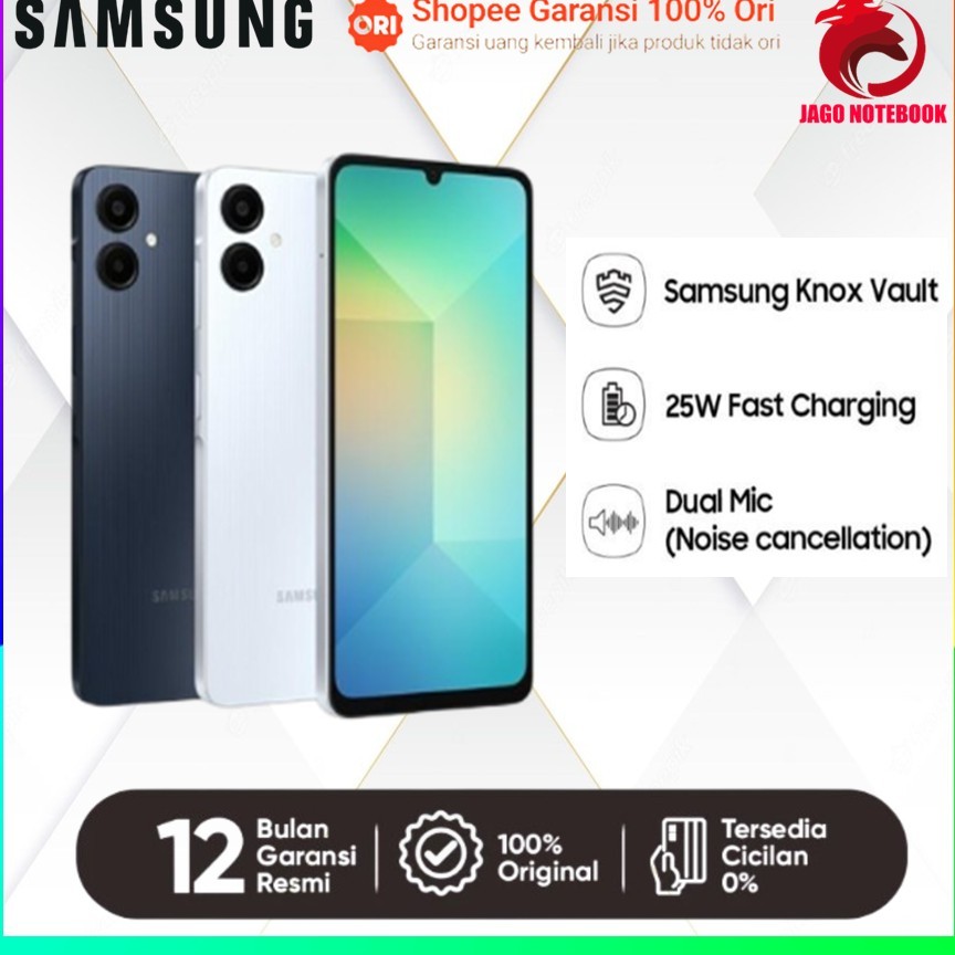 Jual SAMSUNG GALAXY A06 6GB 128GB GARANSI RESMI (BOX CHA) | Shopee ...