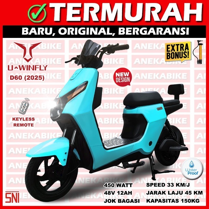 Jual Sepeda Listrik Uwinfly D75 D65 Garansi Resmi 2025 | Shopee Indonesia