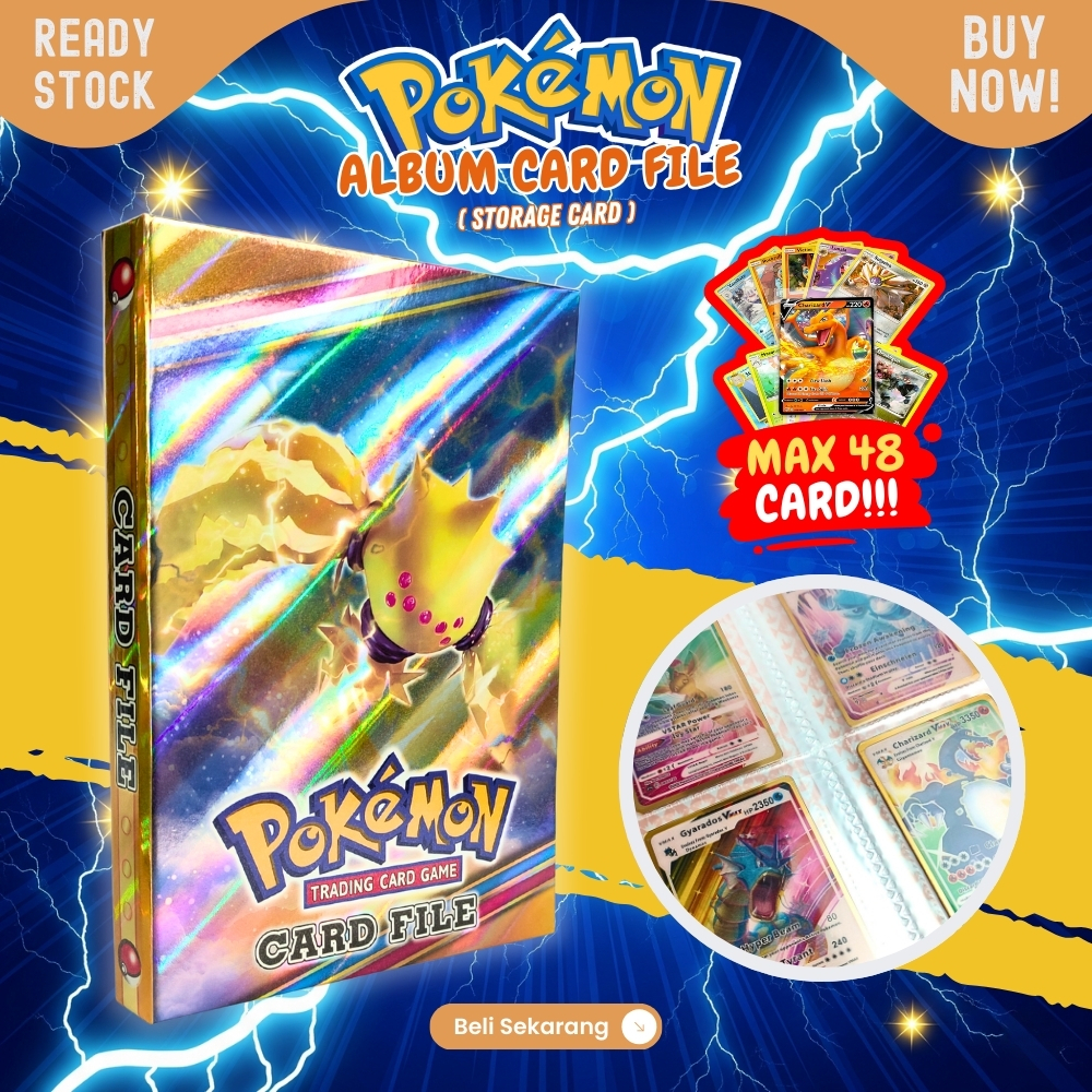 Jual Album Pokemon - Tempat Kartu Pokemon Trading Card Game tampung 48 ...