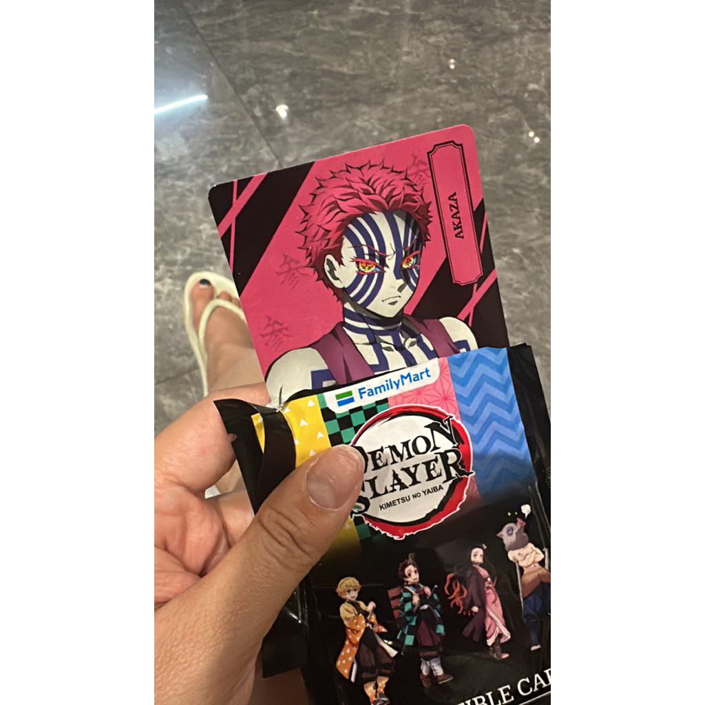 Jual Collectible Cards Family Mart x Demon Slayer - Akaza | Shopee ...