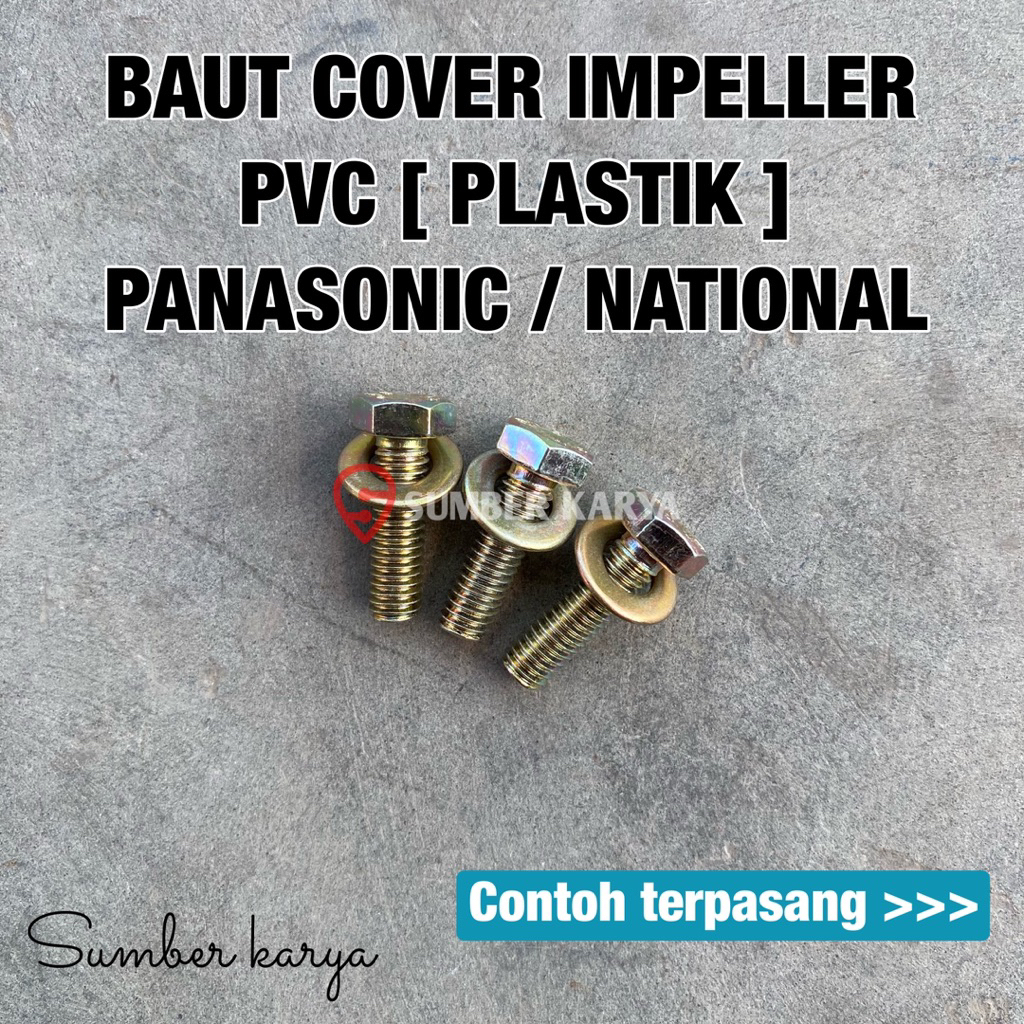Jual BAUT COVER IMPELLER PLASTIK PANASONIC / NATIONAL - baut cover ...