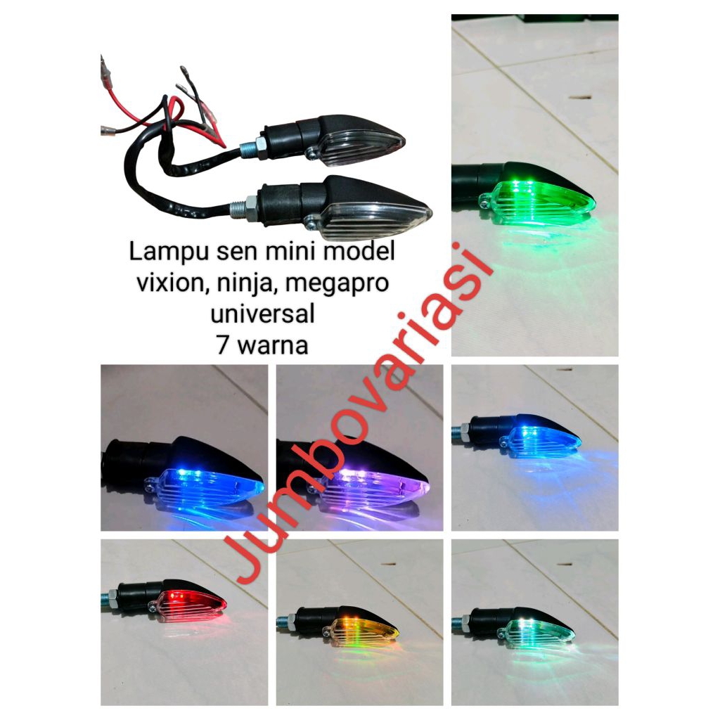 Jual Baru 4 PCS lampu sen terkini model vixion ninja megapro mini gl rx ...