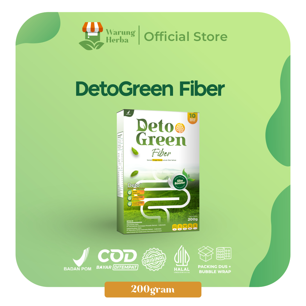 Jual 1 DETOGREEN FIBER | Shopee Indonesia