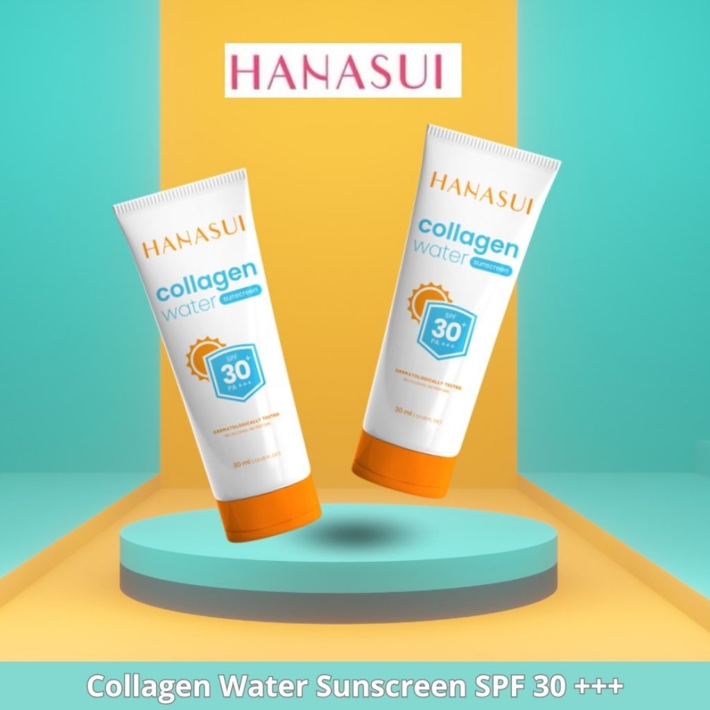 Jual Hanasui Collagen Water Sunscreen SPF 30 PA+++ ( PUTIH ) | Shopee ...