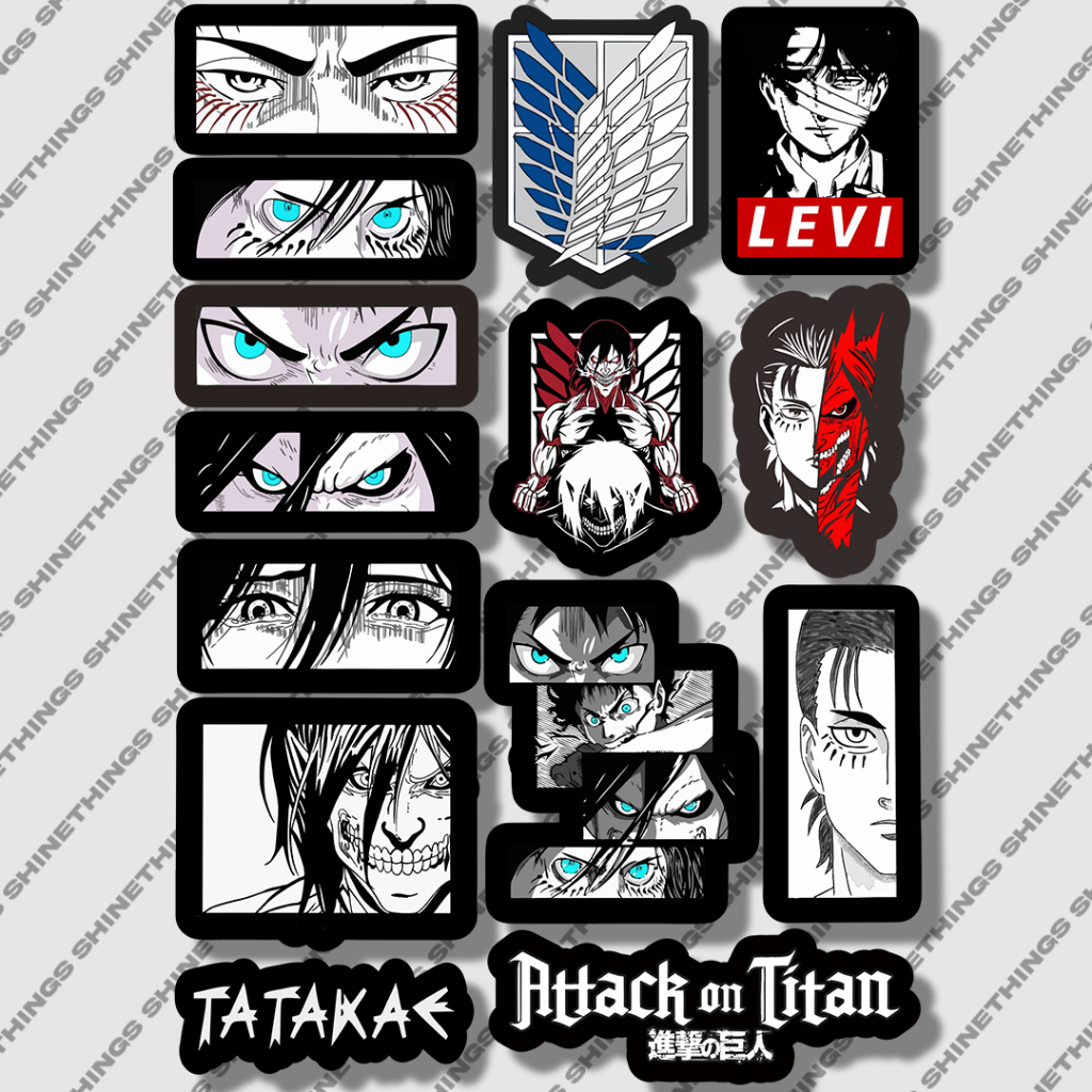 Jual Sticker Anime Attack on Titan || Stiker AOT | Shopee Indonesia