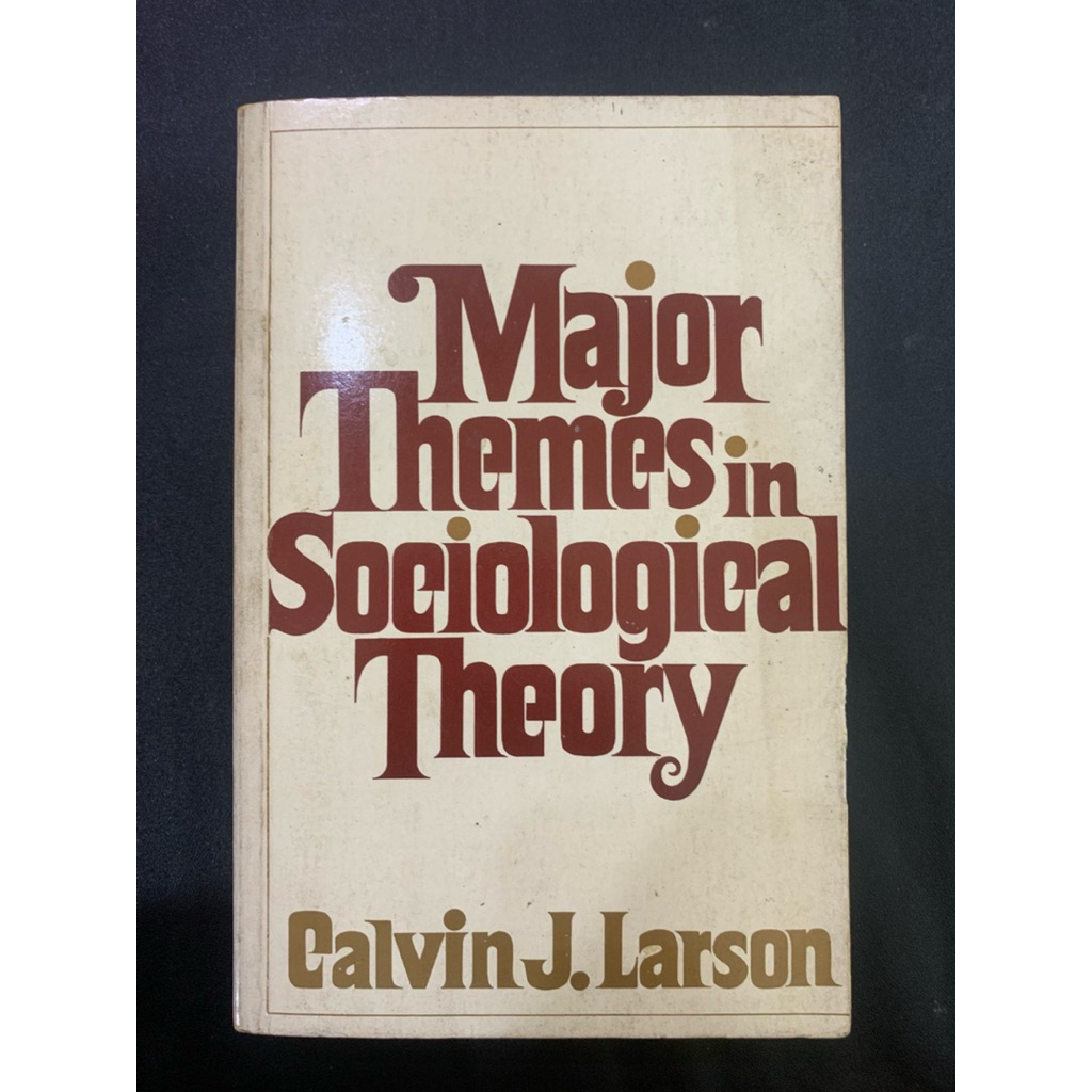 Jual Major themes in sociological theory by Calvin j larson | Shopee ...