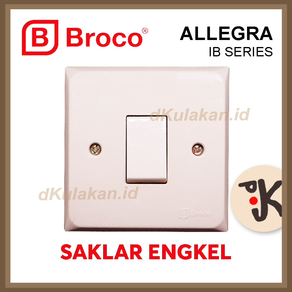 Jual BROCO Allegra Saklar Engkel C161 Inbow Single Switch Cream ...