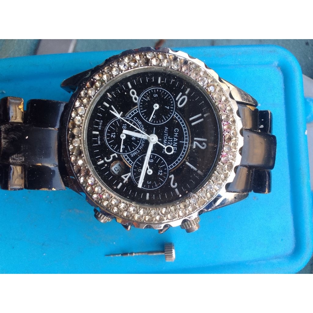 Jual jam chanel automatic crono hidup pin kenop lepas | Shopee Indonesia