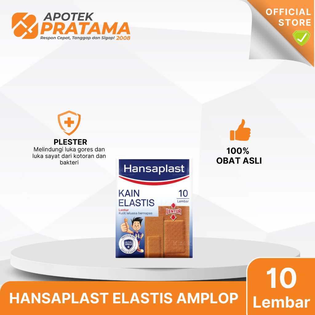 Jual HANSAPLAST ELASTIS AMPLOP PLESTER LUKA 10'S | Shopee Indonesia