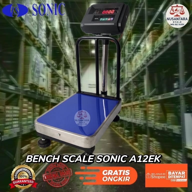 Jual Timbangan Digital Industri SONIC A12EK Kap 30Kg x 2G / Timbangan ...