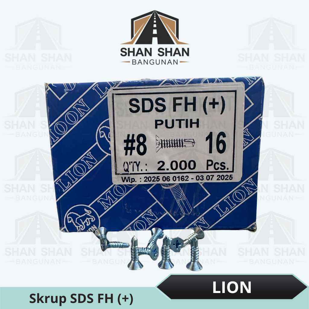 Jual Sekrup SDS Moon Lion 8 x 16mm | Skrup SDS FH Drill 8 x 25 mm ...