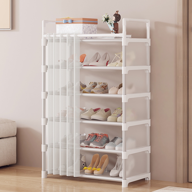 Jual Rak Sepatu 4 sampai7 Susun shoe Rack Portable Dengan Penutup Kokoh ...