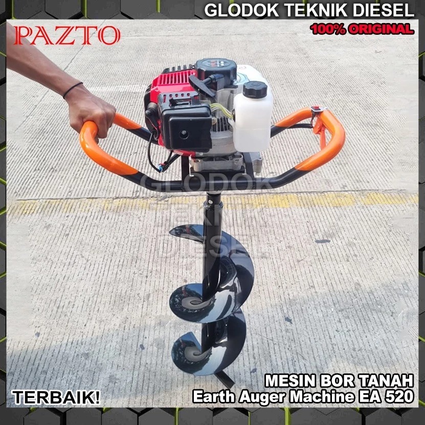 Jual 2 Tak Mesin Bor Gali Tanah Alat Penggali Steel Titanium Spiral ...