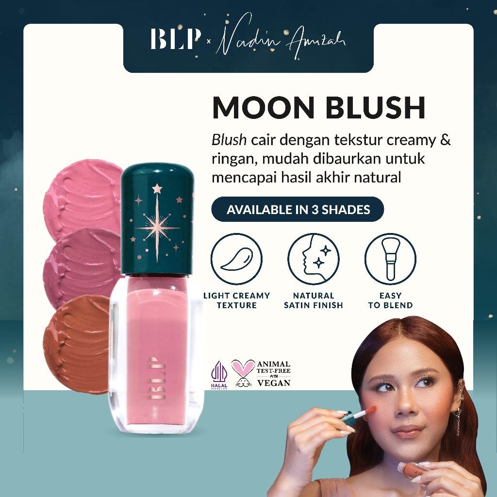 Jual BLP x Nadin Amizah - Moon Blush - Liquid Blush | Shopee Indonesia