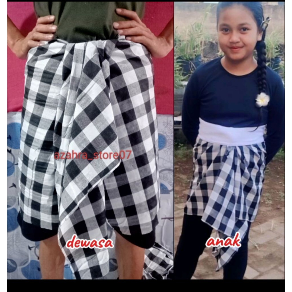 Jual Kain khas bali/kain poleng bali SUDAH DI JAHIT DAN OBRAS rapih ...