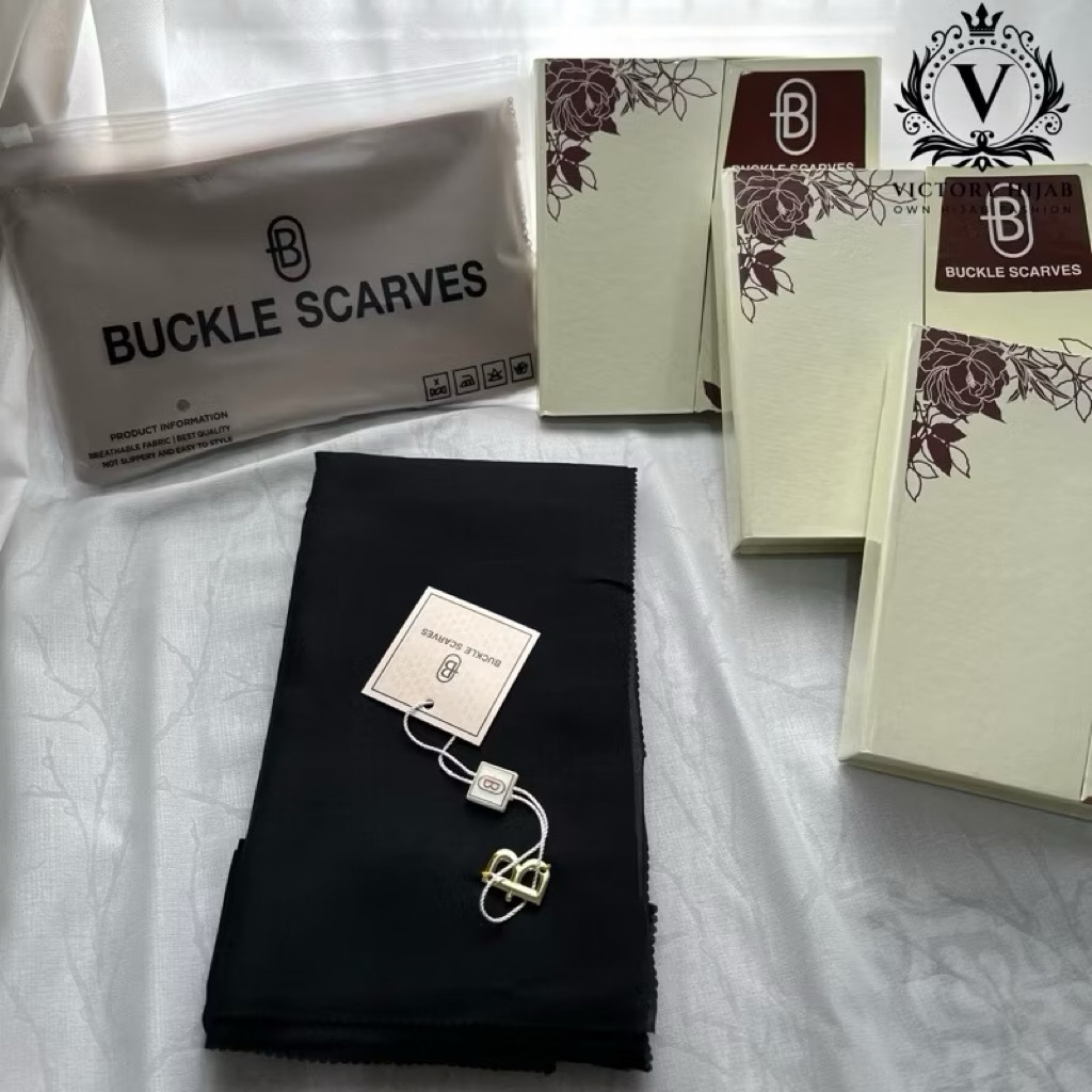 Jual HIJAB SEGI EMPAT VOAL BUCKLE SCARVES || PARIS COTTON || Jilbab ...