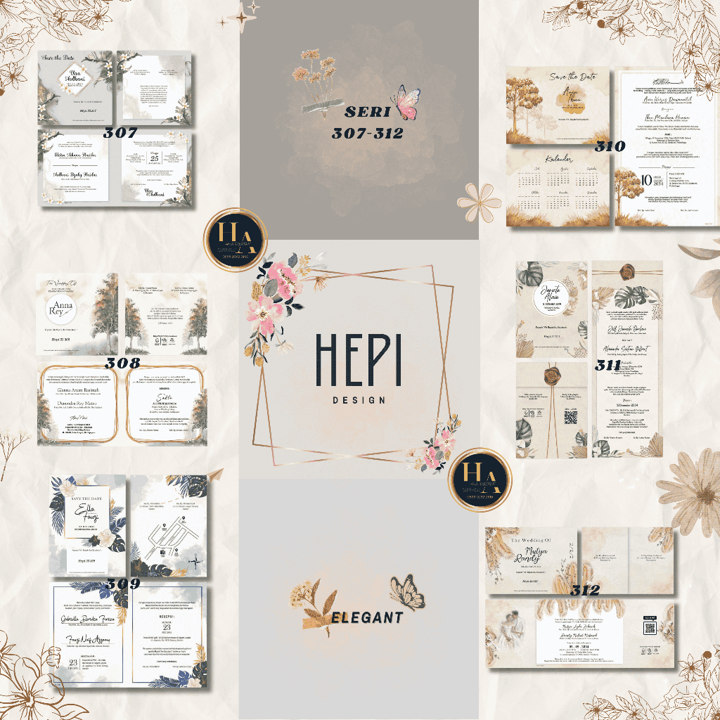 Jual HEPI Design Invitation Ceremony Blangko Undangan Pernikahan Nikah ...