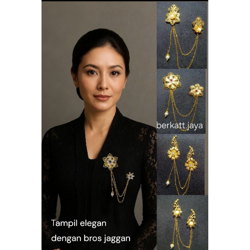 Jual BROS RANTAI KEBAYA / Bros kebaya jaggan | Shopee Indonesia