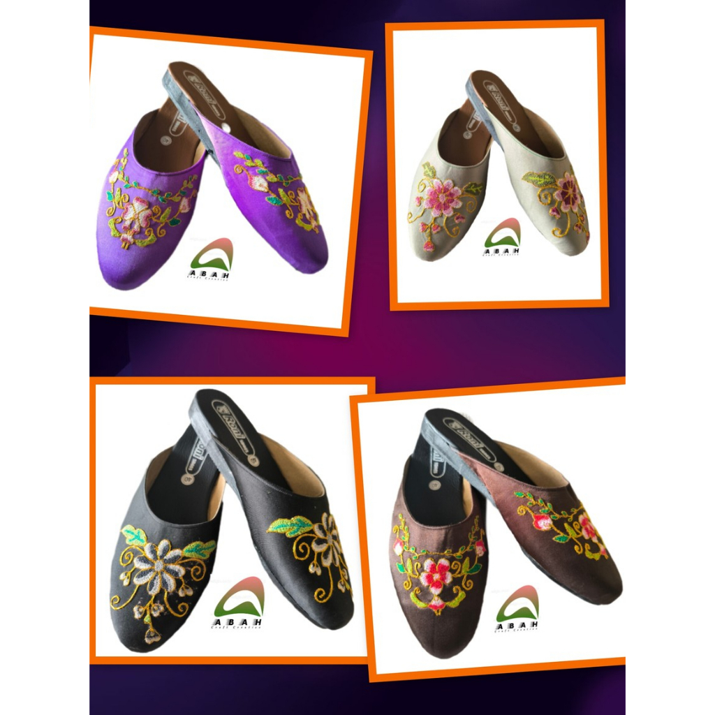 Jual Abah Craft Creatif By Roni Shoes - Sandal Flat/Teplek Sulaman ...