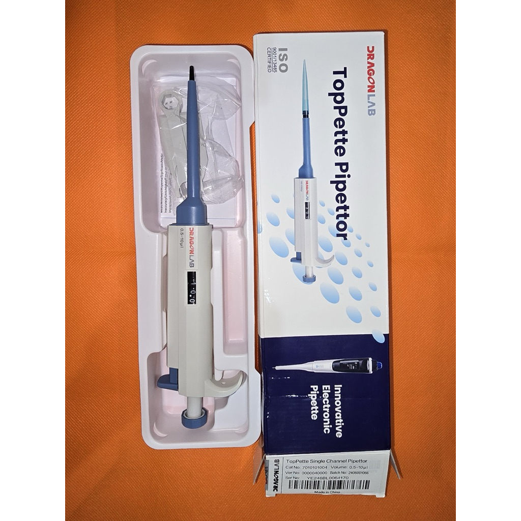 Jual Mikropipet Micropipette Adjustable Dragon Lab 0,5-10 μL | Shopee ...