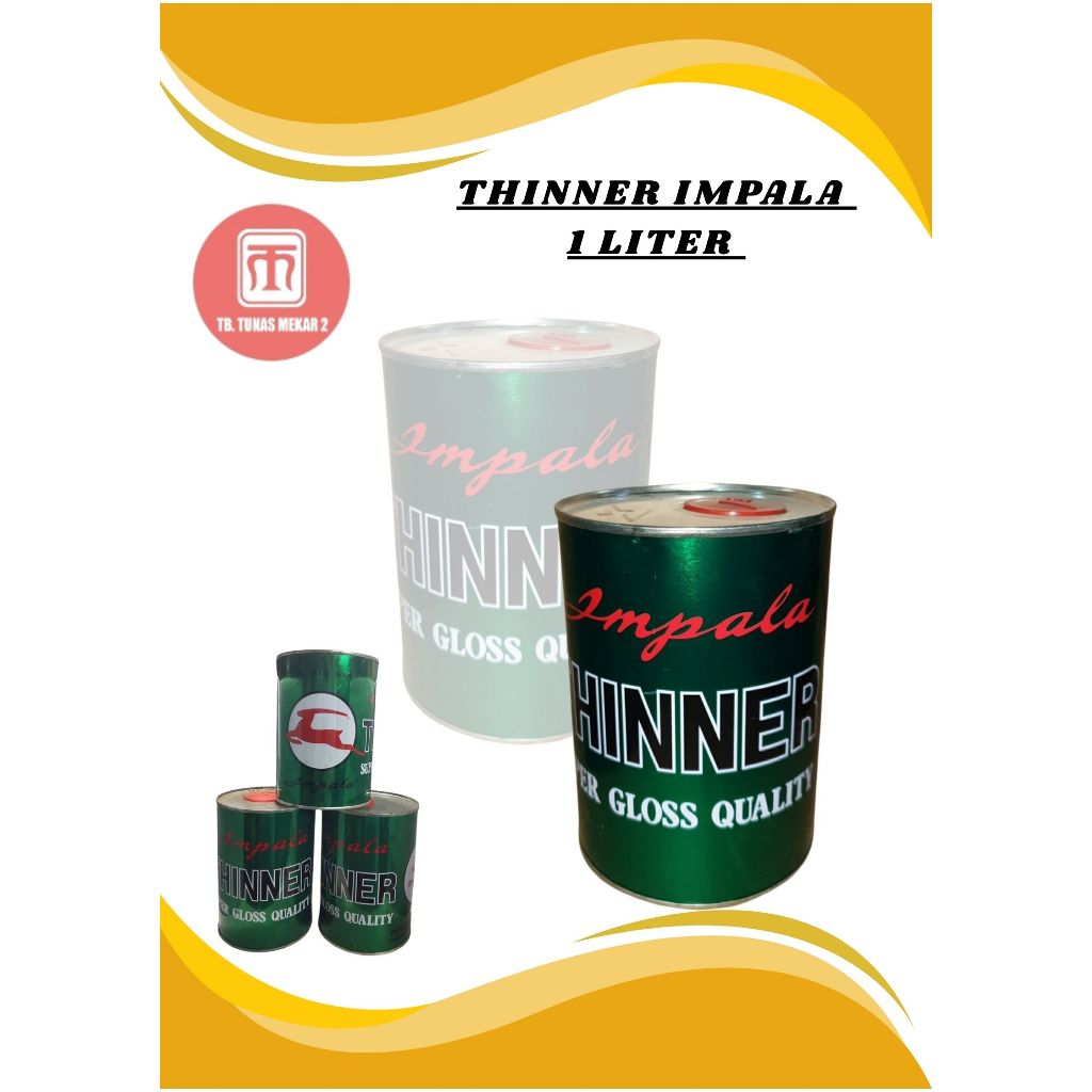 Jual THINNER IMPALA 1 LITER PENGENCER CAT DUCO IMPALA 1 LITER | Shopee ...