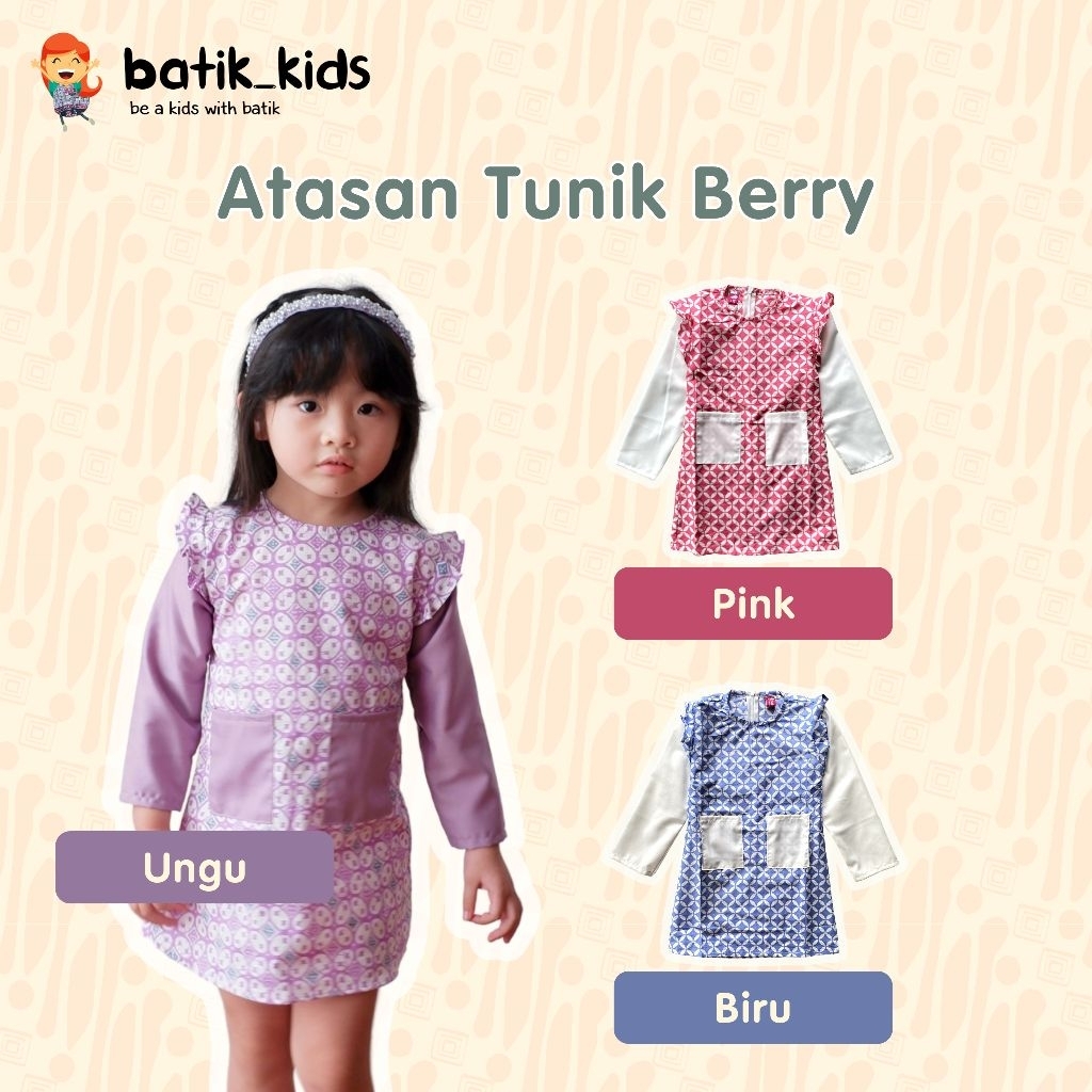 Jual BATIK KIDS COUPLE TUNIK KEMEJA BATIK ANAK BERRY CEWEK COWOK ...