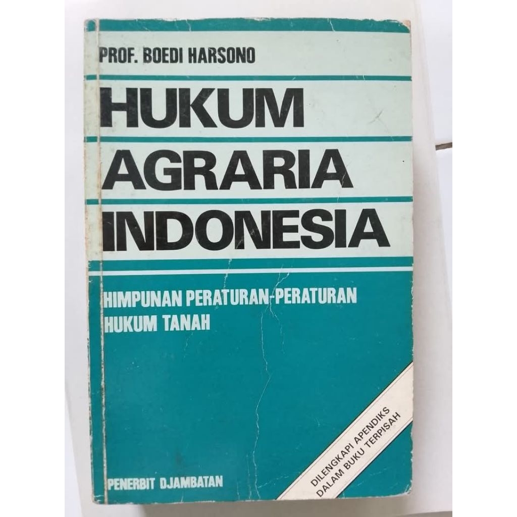 Jual HUKUM AGRARIA INDONESIA - Prof. Boedi Harsono | Shopee Indonesia