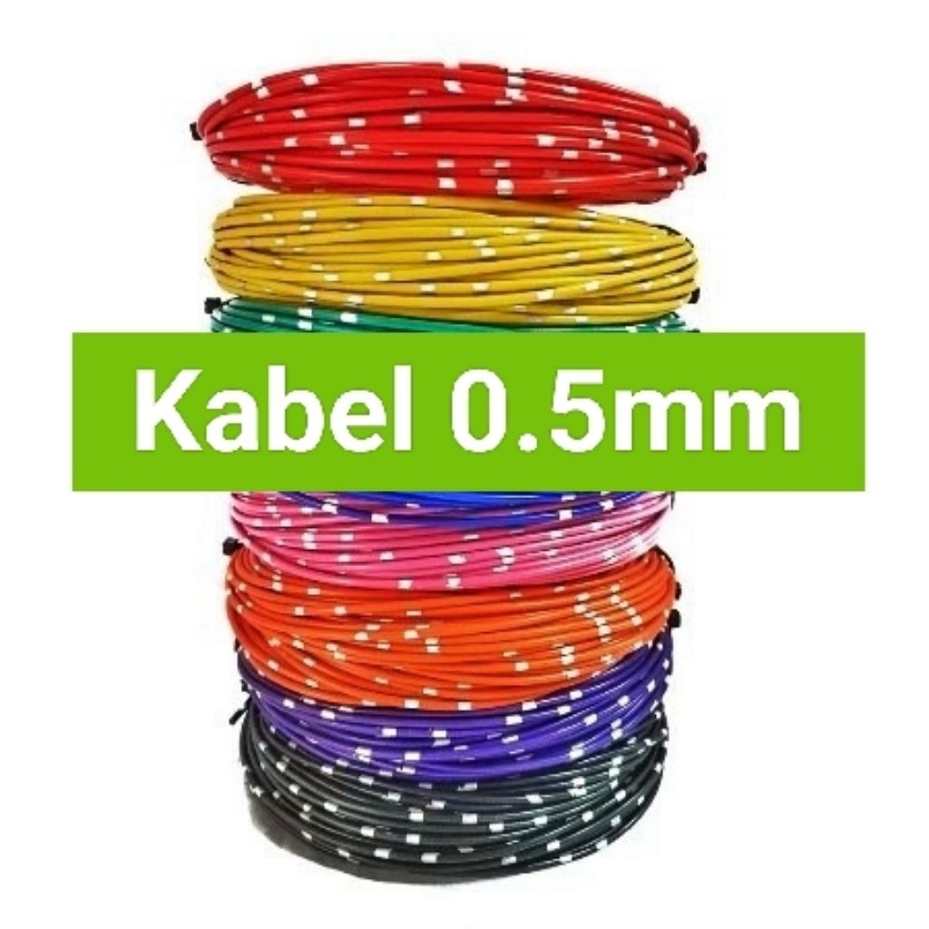 Jual Kabel Bintik AVS 0.5MM Kabel Otomotif Body Mobil Motor Serabut ...
