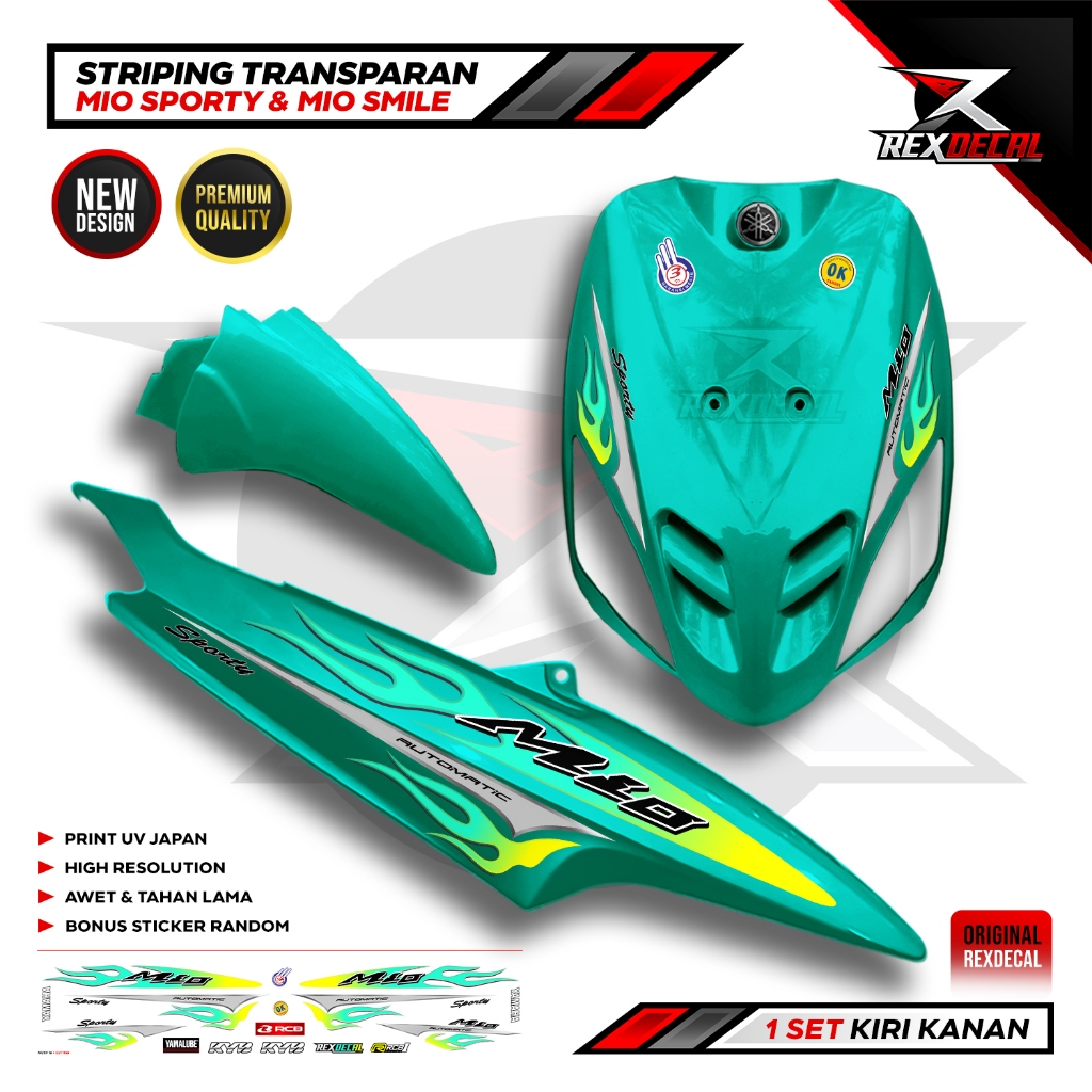 Jual STRIPING TRANSPARAN MIO SPORTY & MIO SMILE ORIGINAL - PREMIUM ...