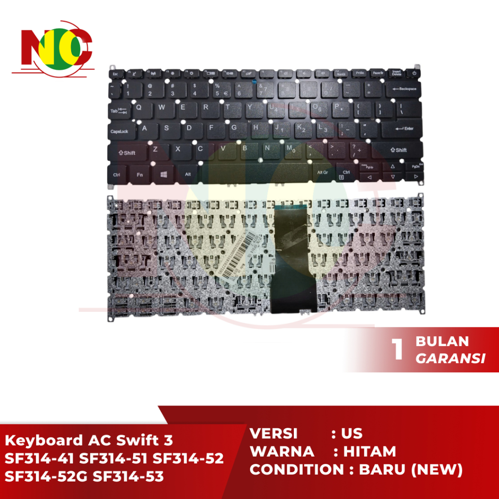 Jual KEYBOARD AC SWIFT 3 SF314-41 SF314-51 SF314-52 SF314-52G SF314-53 ...
