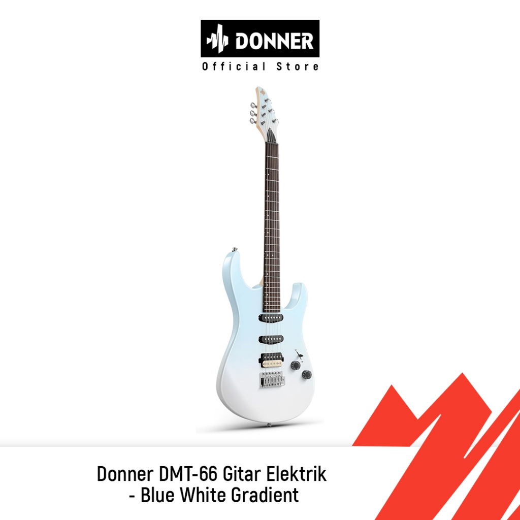 Jual Donner DMT-66 Gitar Elektrik - Blue White Gradient | Shopee Indonesia