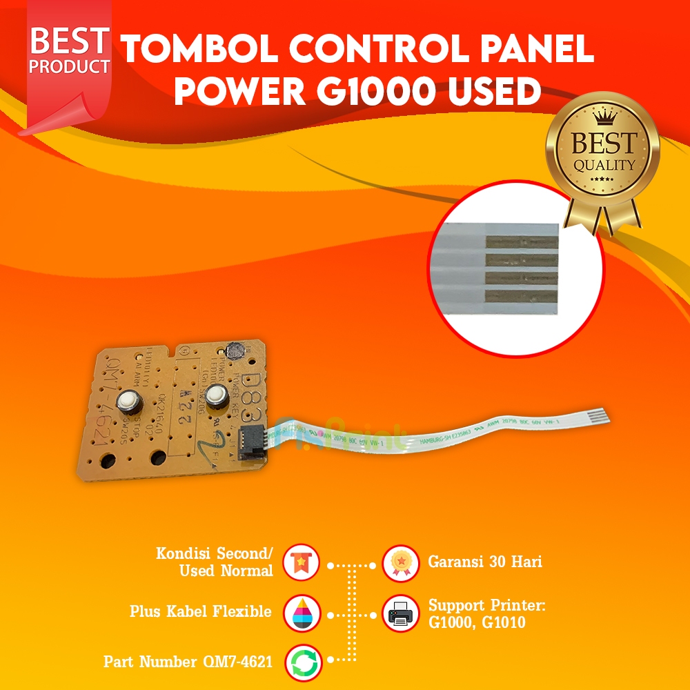 Jual Panel Power Canon G1000 Tombol Control Panel Assembly Power Switch ...