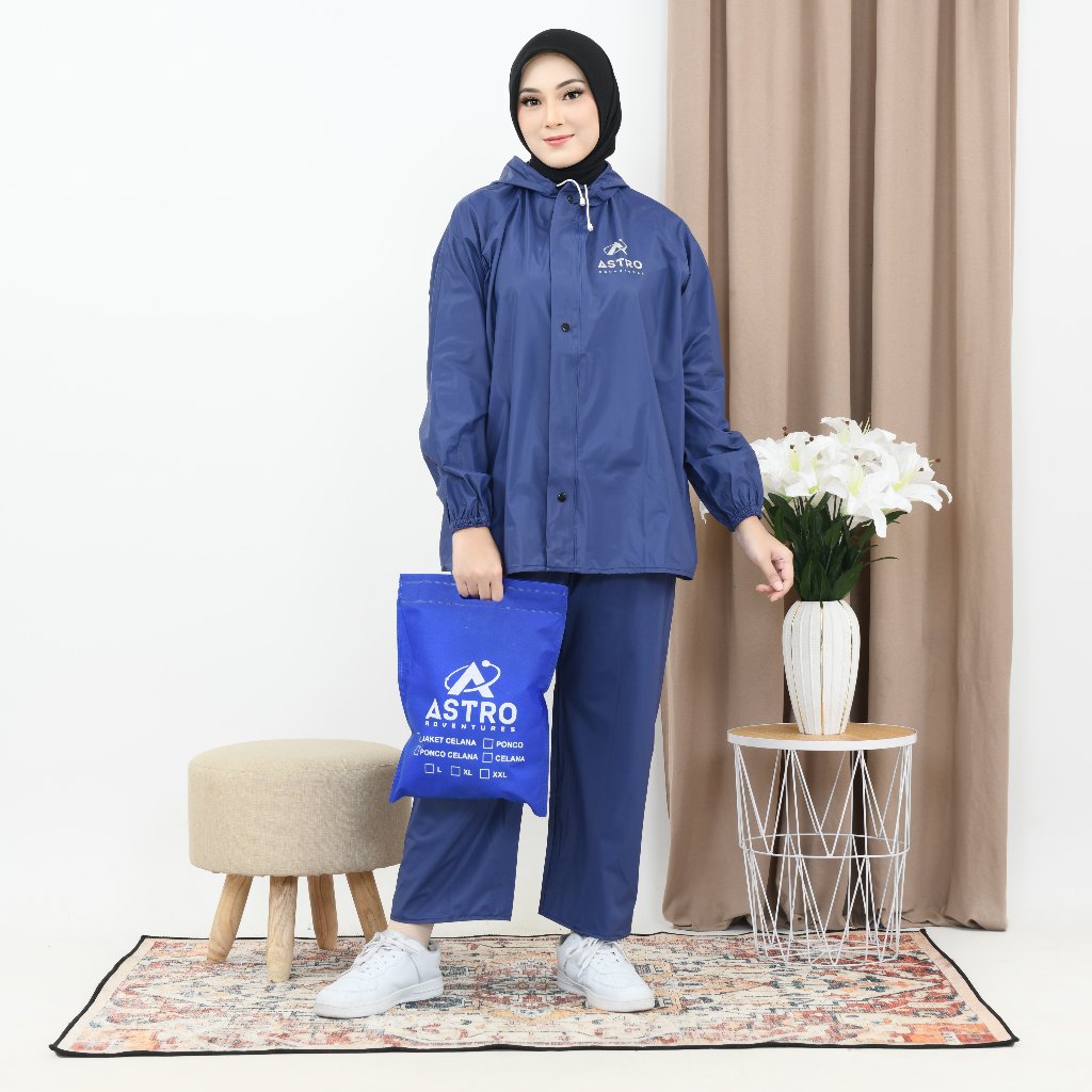 Jual Jas Hujan Setelan Pria dan Wanita By ASTRO ADVENTURES RAINCOAT Jas Hujan Jumbo MANTEL hujan ...