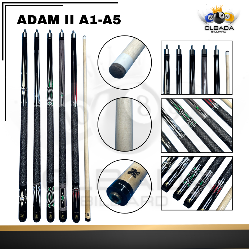 Jual Adam II Stick Billiard / Stik Billiard Play / Kayu Maple / Stik ...