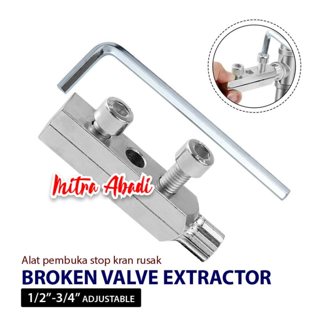 Jual Broken Valve Extractor 1/2 in 3/4 inch Adjustable / Alat Pembuka ...