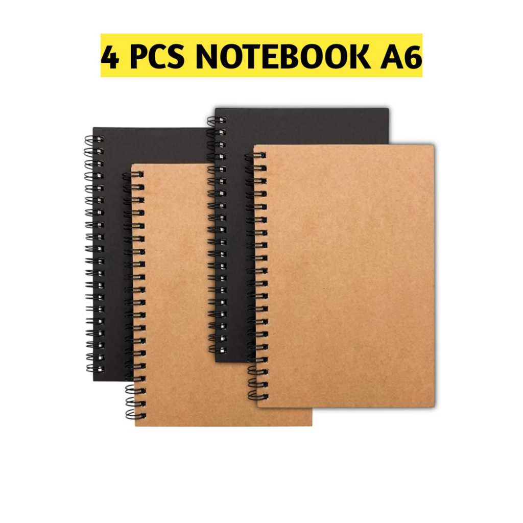 Jual 4 pcs Notebook / Diary Book / Sketch Book / Journal Book - Ukuran ...