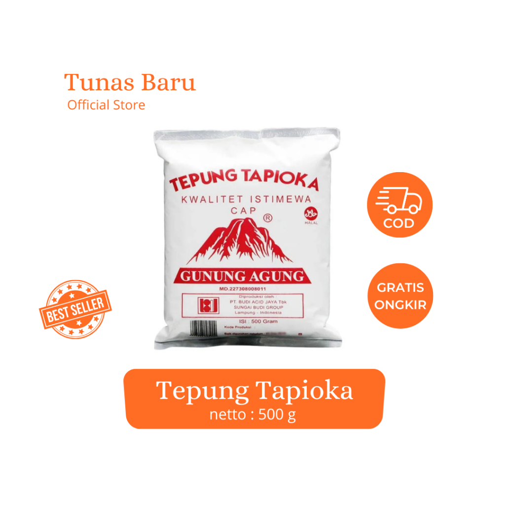 Jual Tepung Tapioka Gunung Agung Merah 500g | Shopee Indonesia