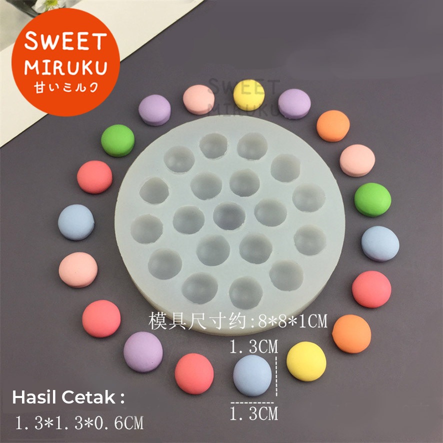 Jual B142 CETAKAN SILIKON BULAT SETENGAH BOLA LINGKARAN UNTUK COKLAT ...