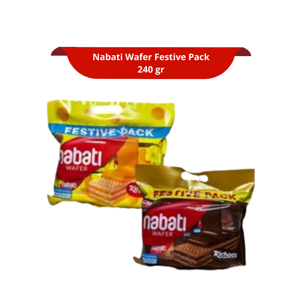 Jual [1 DUS ISI 12] NABATI WAFER BITES RICHEESE FESTIVE PACK 240g ...