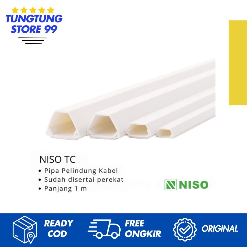 Jual Duct Tape TC-3/Pipa Penutup Kabel TC-3/Kabel protektor TC-3 1 meter | Shopee Indonesia