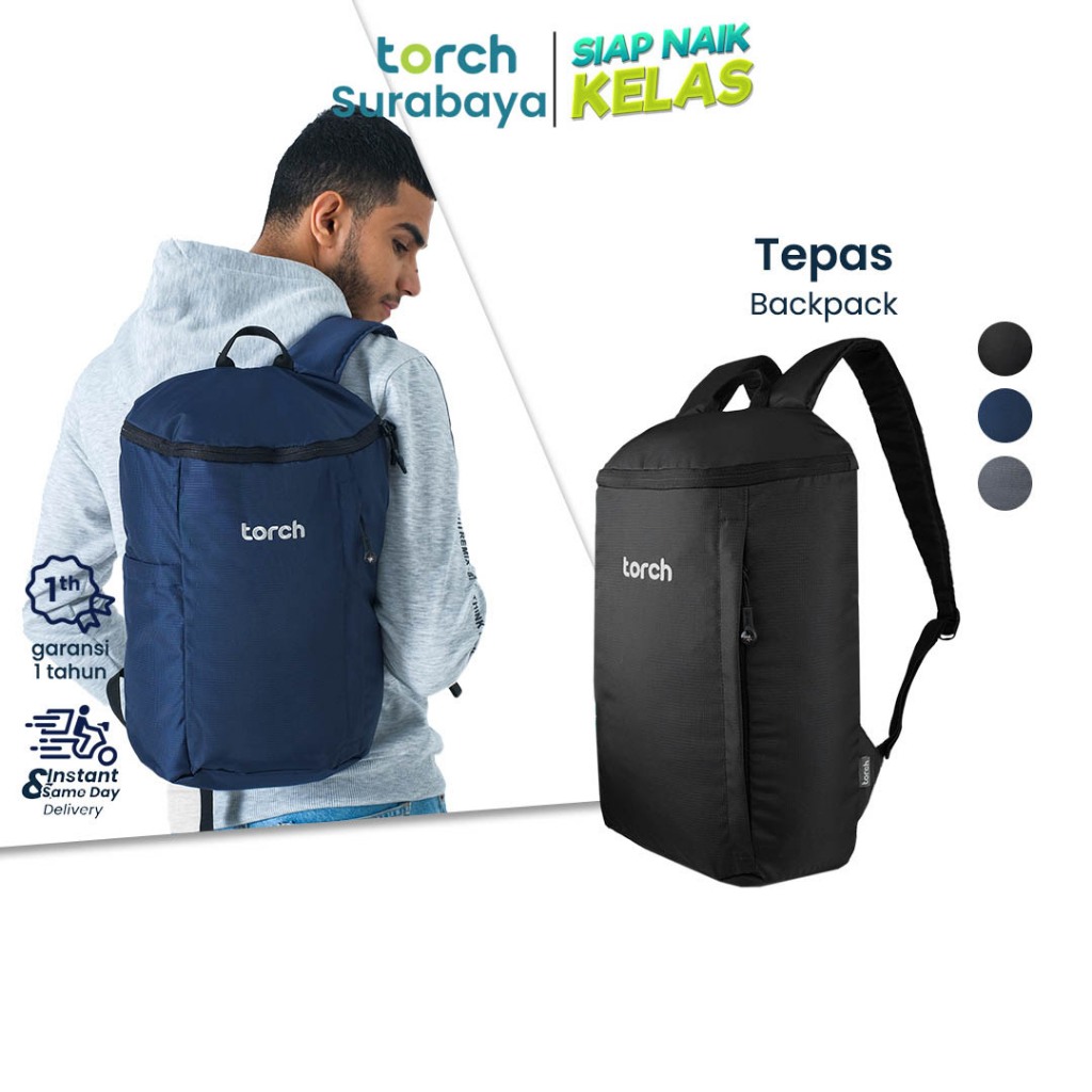 Jual TORCH Tepas Backpack Ransel Simple Tas Laptop Kerja Kuliah Sekolah ...