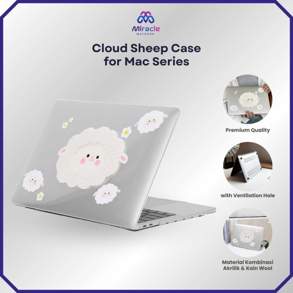Jual Case Macbook Crystal Clear SHEEP Edition / Bening / Transparan ...