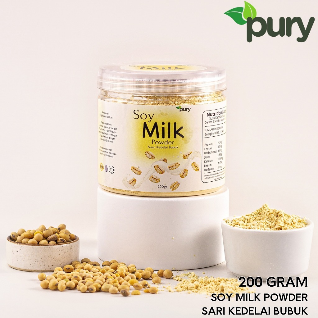 Jual PURY - Soya Soy Bean Milk Powder / Susu Kacang Kedelai Bubuk Murni ...